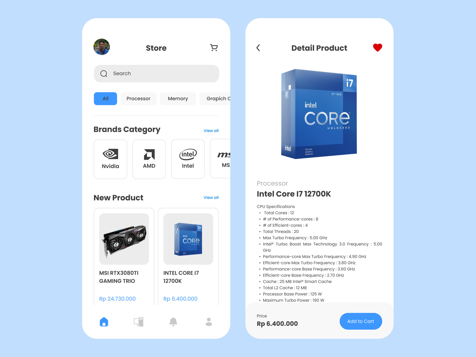 PC Marketplace by Alfiansyah Putra on Dribbble