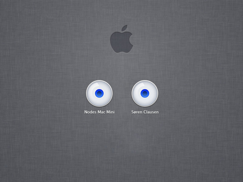 My login screen is staring at me! by Søren Clausen on Dribbble