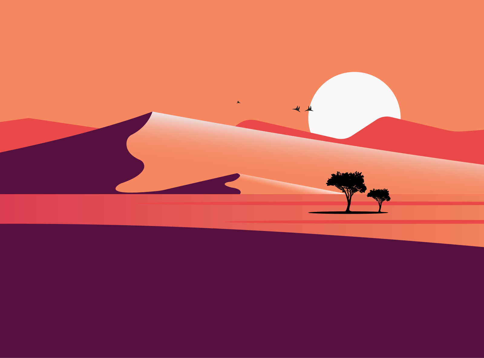 Desert landscape Artwork by Ehsan Kobir on Dribbble