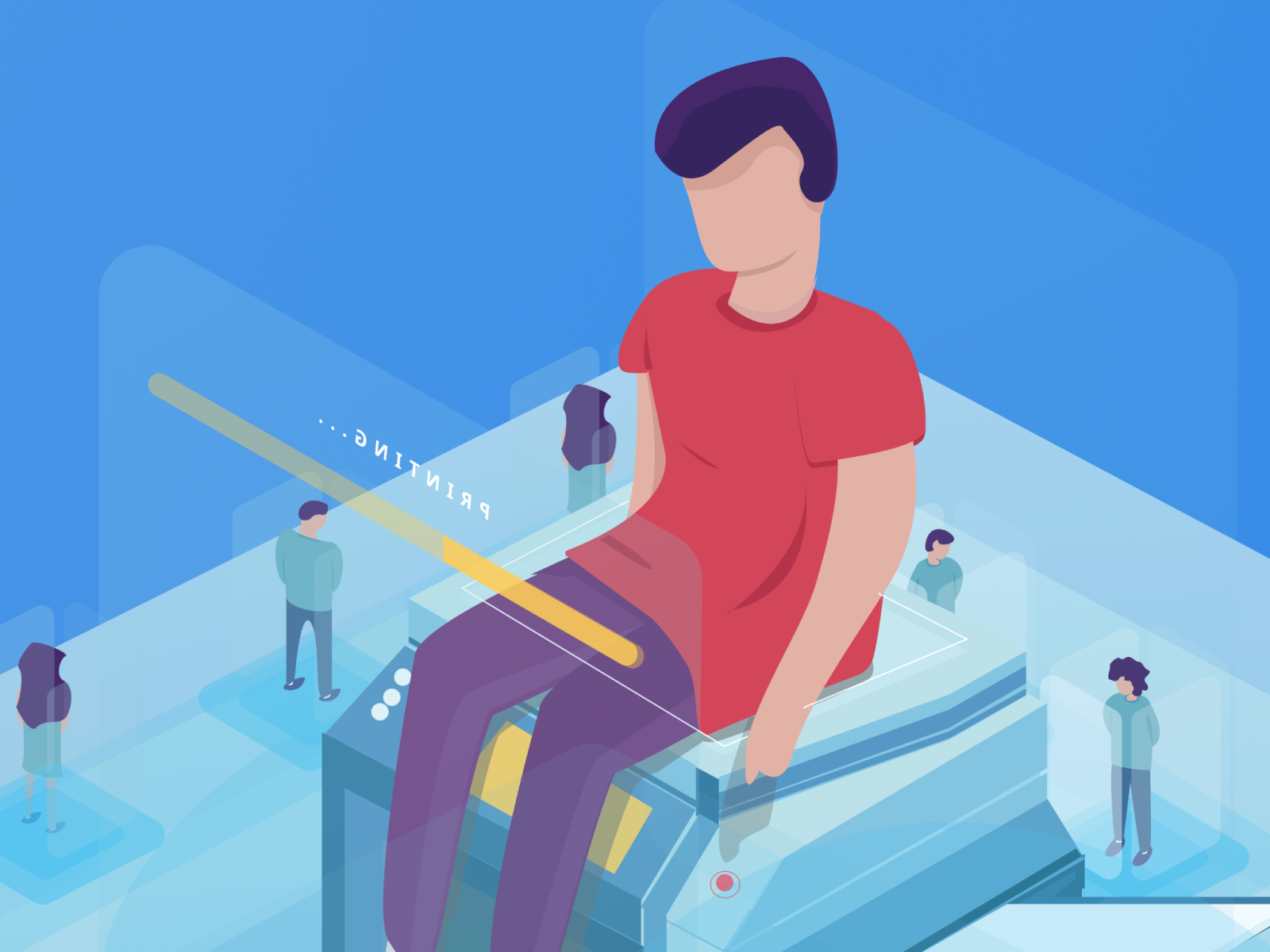 Print Yourself by Alvin Zhui on Dribbble