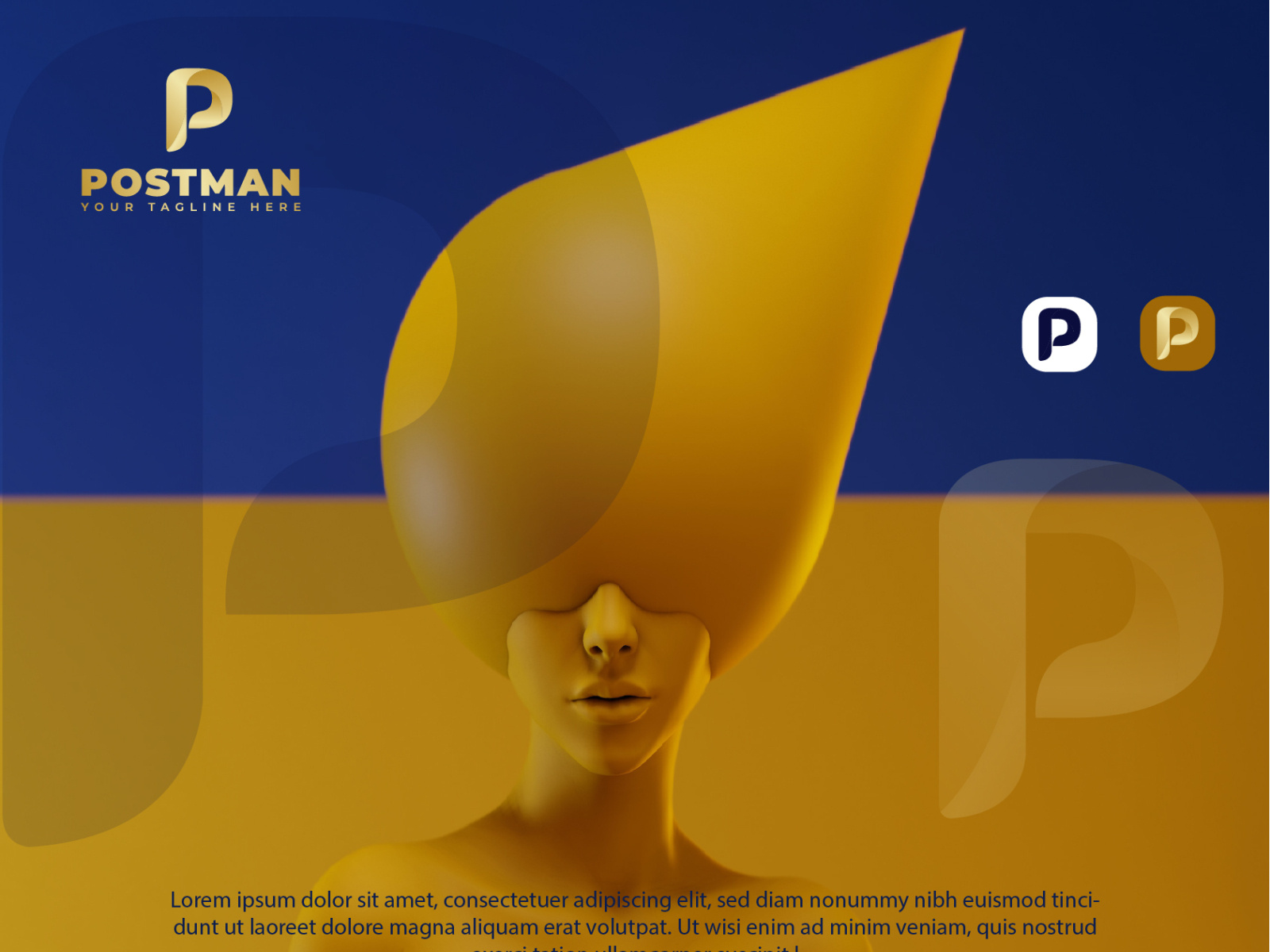 Professional, modern, and minimalist Postman logo. by Khalid Bin Walid ...