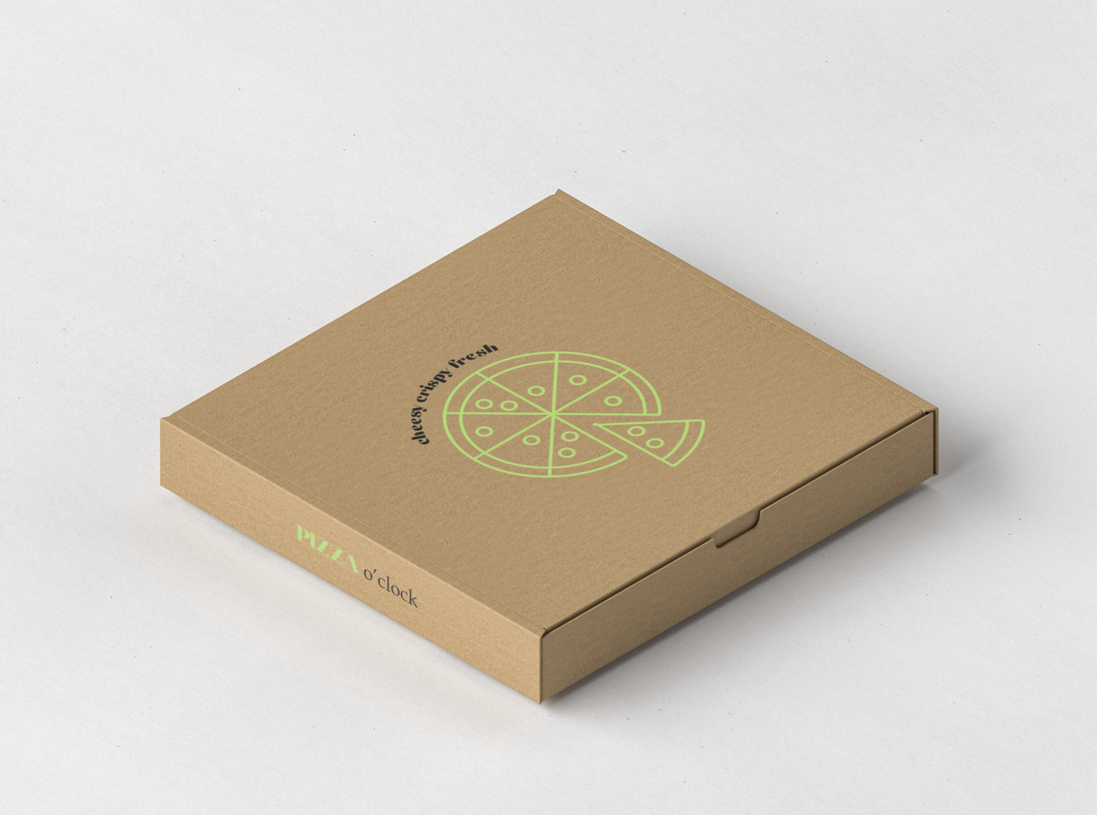 Design a minimal pizza box packaging by Evelina on Dribbble