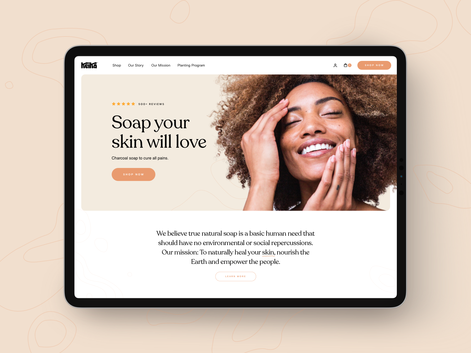Keika Naturals Landing Page 🧼 by Ariel Jędrzejczak for Store Studio™ on ...
