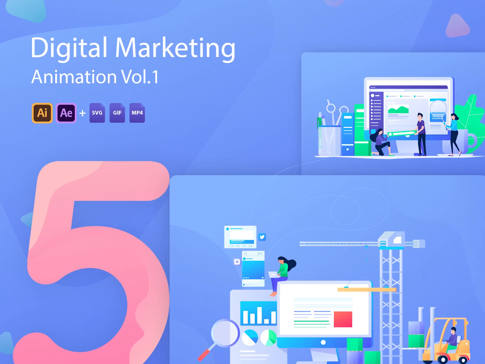 Digital Marketing Animation by Plainthing Studio on Dribbble