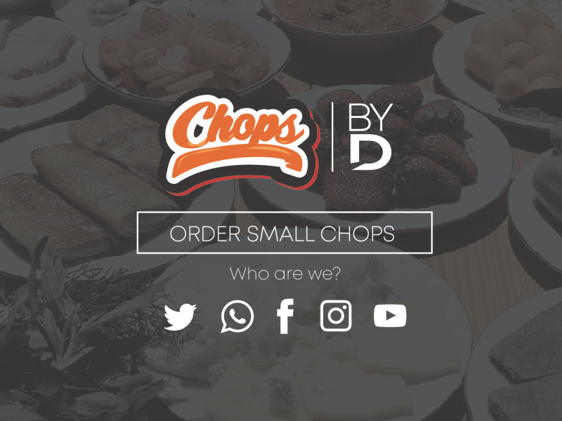 ‘Chops by D' logo and homepage design by Babafemi Adesina on Dribbble