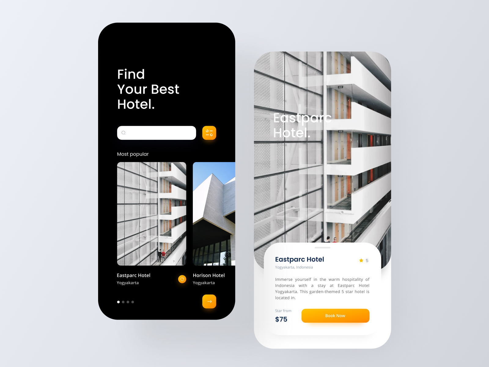 mobile app ui reference by Makruf Al Hafiz | Dribbble