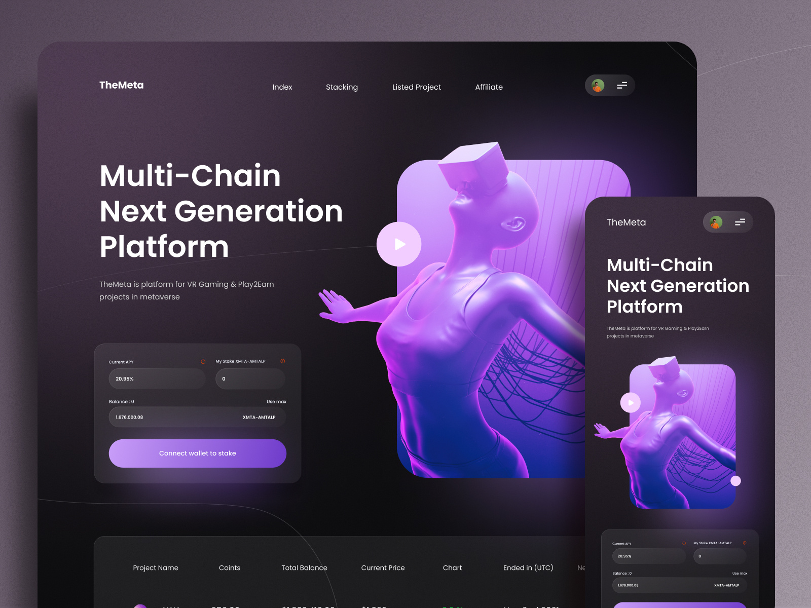 TheMeta - Multi-Chain Platform Landing Page by Permadi Satria Dewanto ...