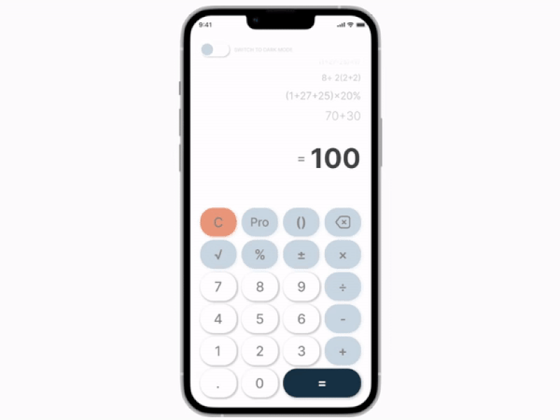 Calculator Design by Bahar Dehkordi on Dribbble