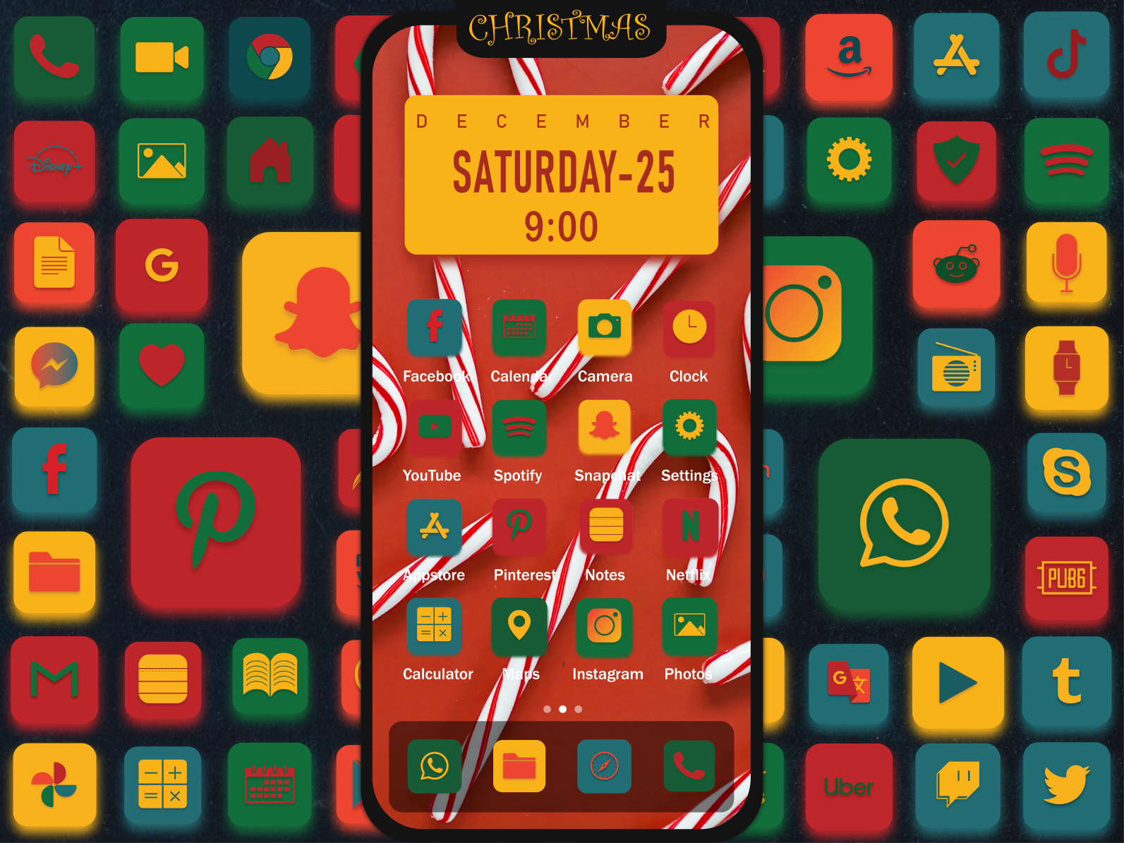 Christmas App Icons by Osama Yousuf on Dribbble