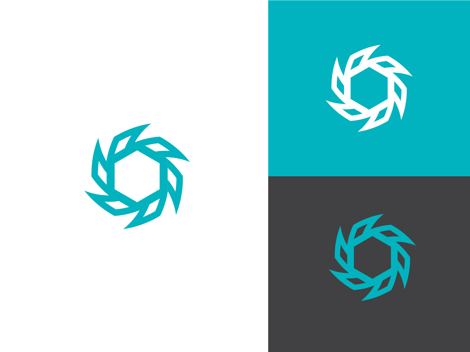 Hexagon Blade Logo by VIMAL! on Dribbble