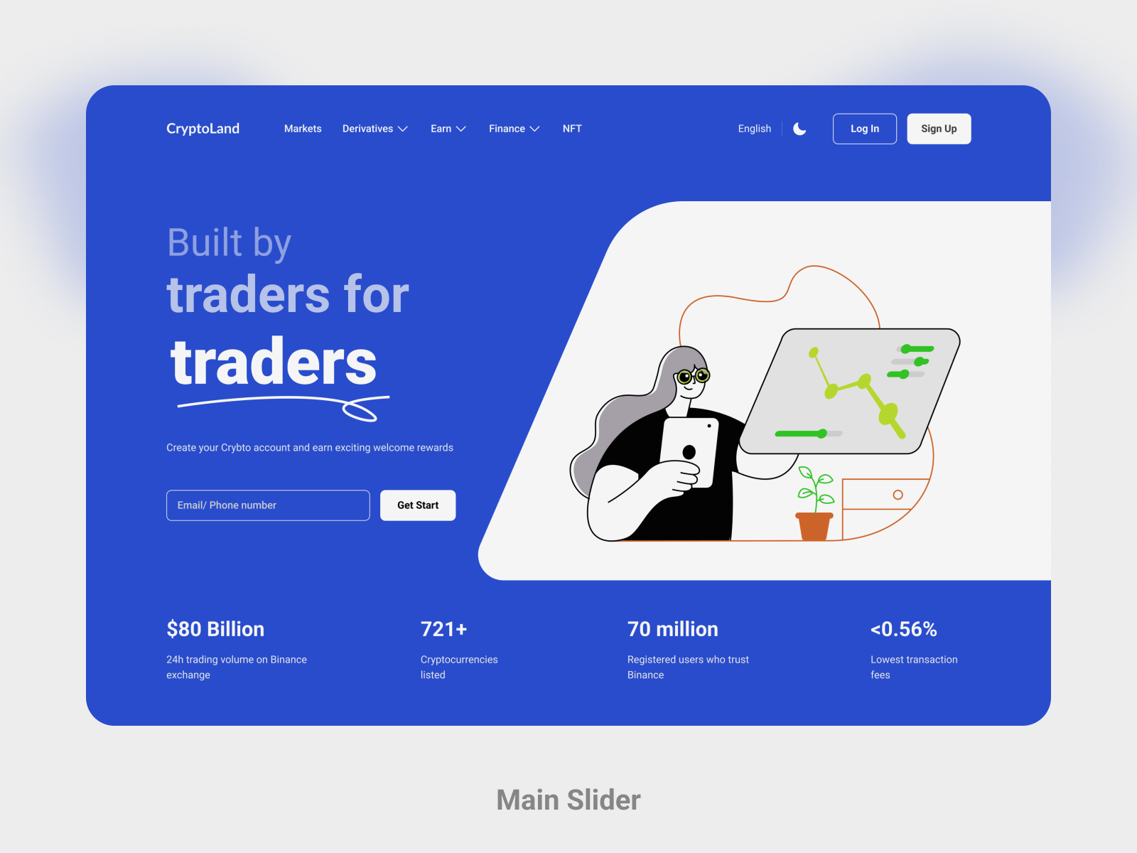 Main slider by Mahdi Noroozi on Dribbble