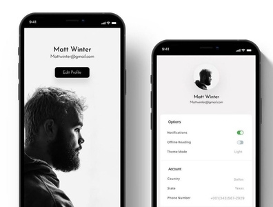 USER PROFILE by Maya Rifaie on Dribbble
