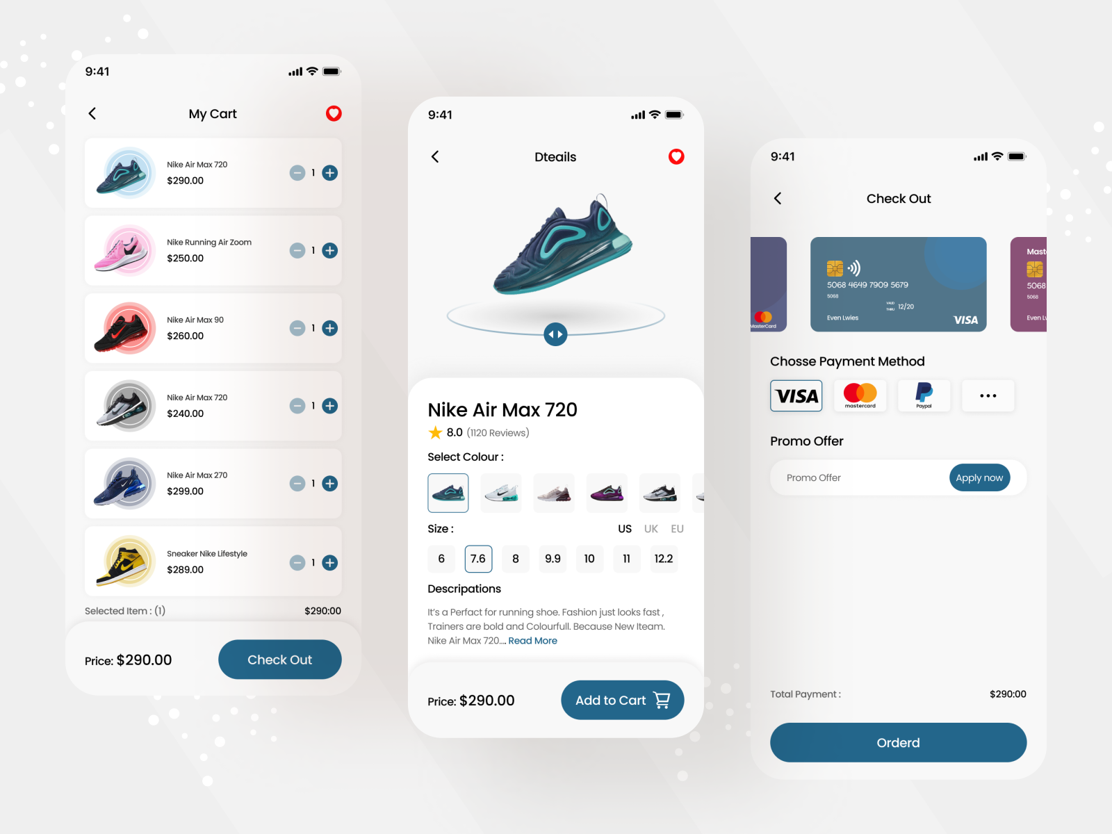 Nike Shoe app ui design by Mamun Ahmed on Dribbble
