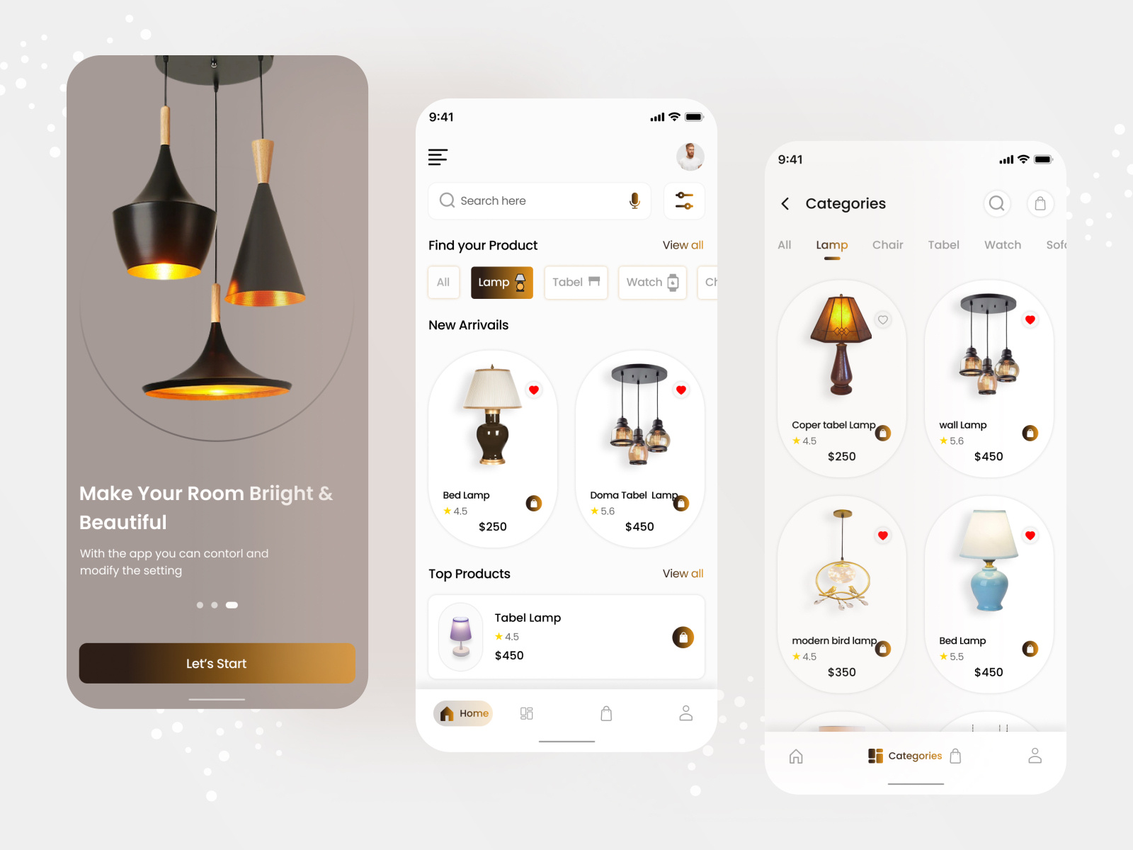 Smart lamp mobile app ui design by Mamun Ahmed on Dribbble