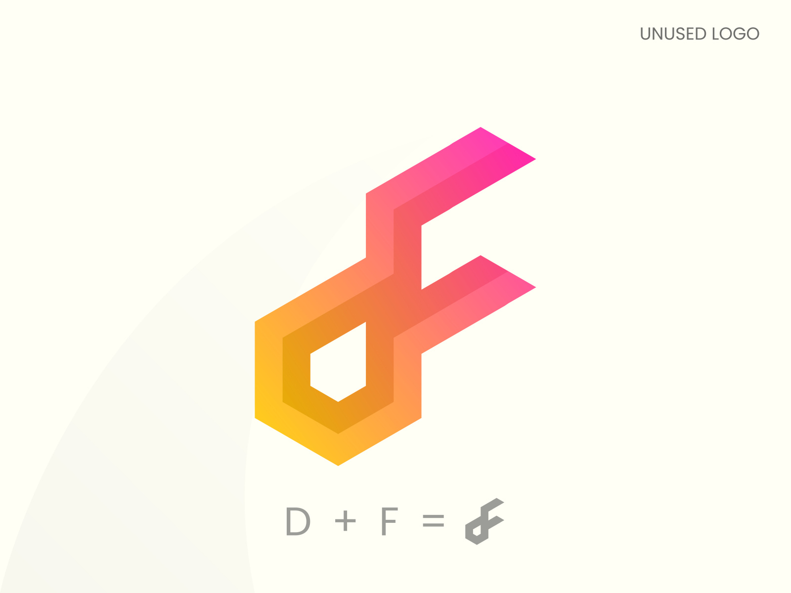Letter DF Logo by Arafat Mahmud on Dribbble