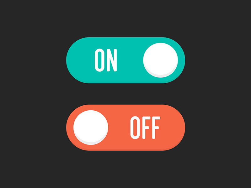 Daily UI : #015 // On/Off Switch by Audric Dézièré on Dribbble
