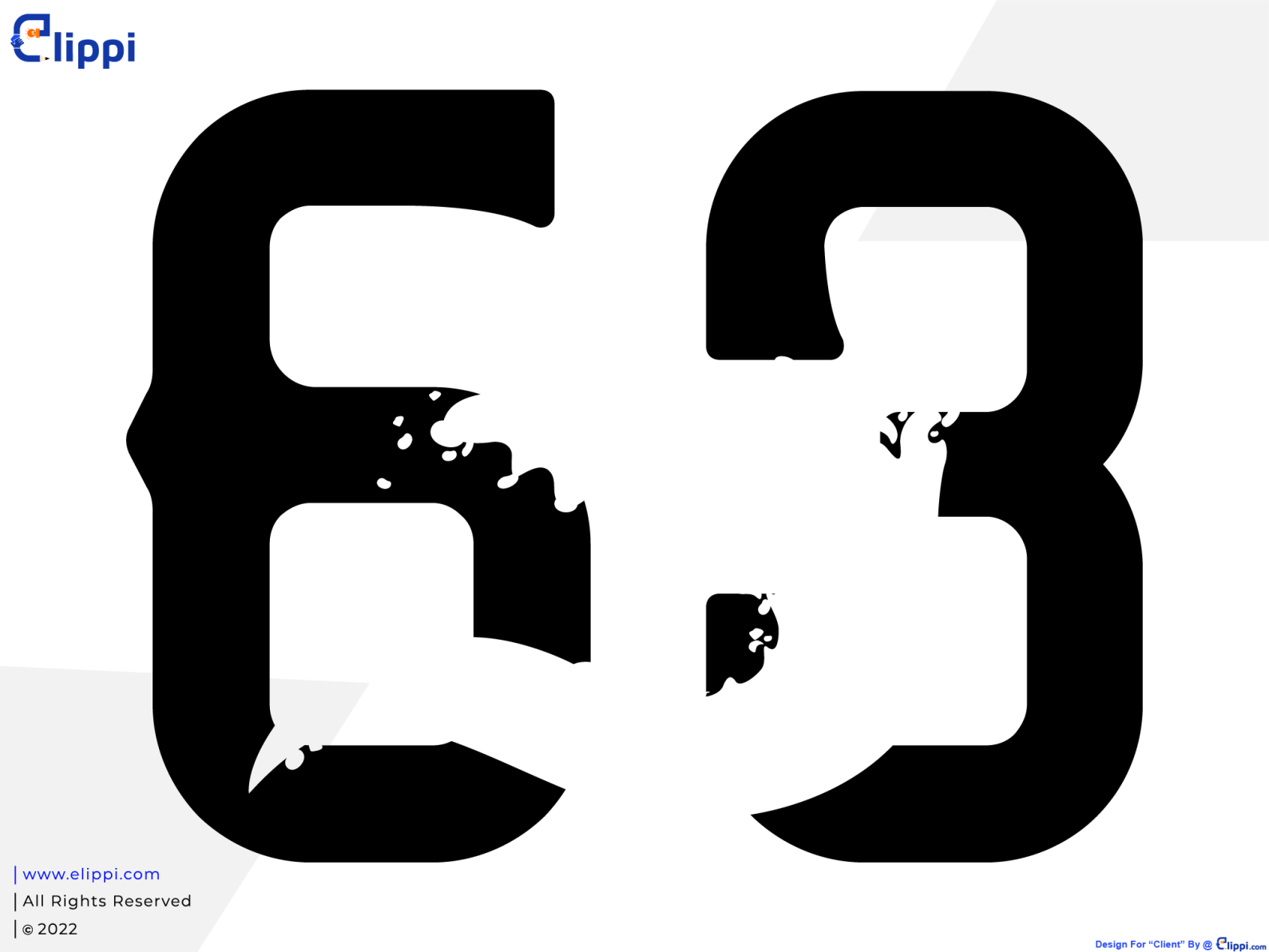 63 and Wave Combination Mark Logo Design For Client by Elippi on Dribbble