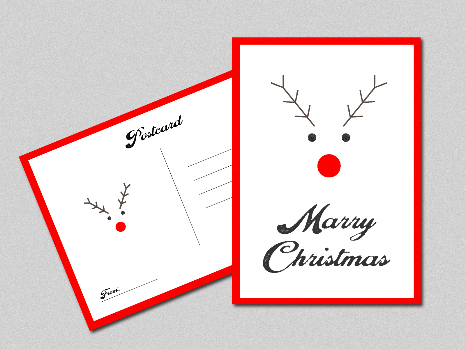 Christmas Postcard by Diana on Dribbble