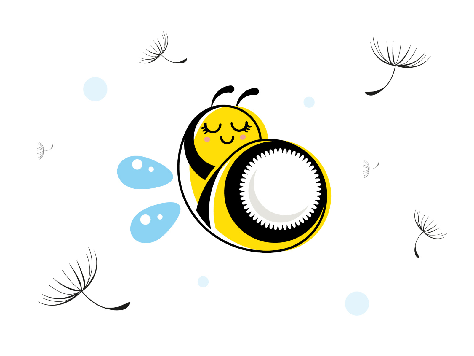 Sleepy Bumblebee by mako on Dribbble