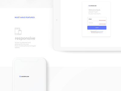 Free sample of Ionic Login Component by Creative Studio Form on Dribbble