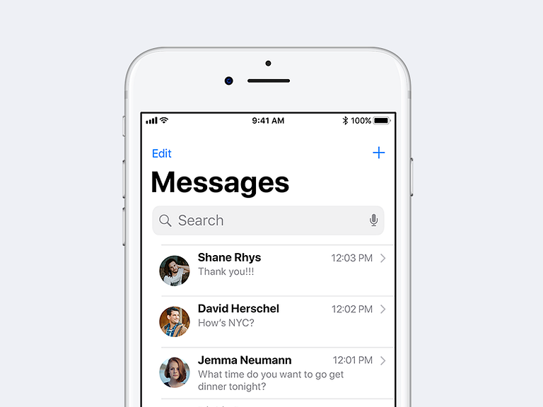 Messages iOS 11 Concept by Jared Christman on Dribbble