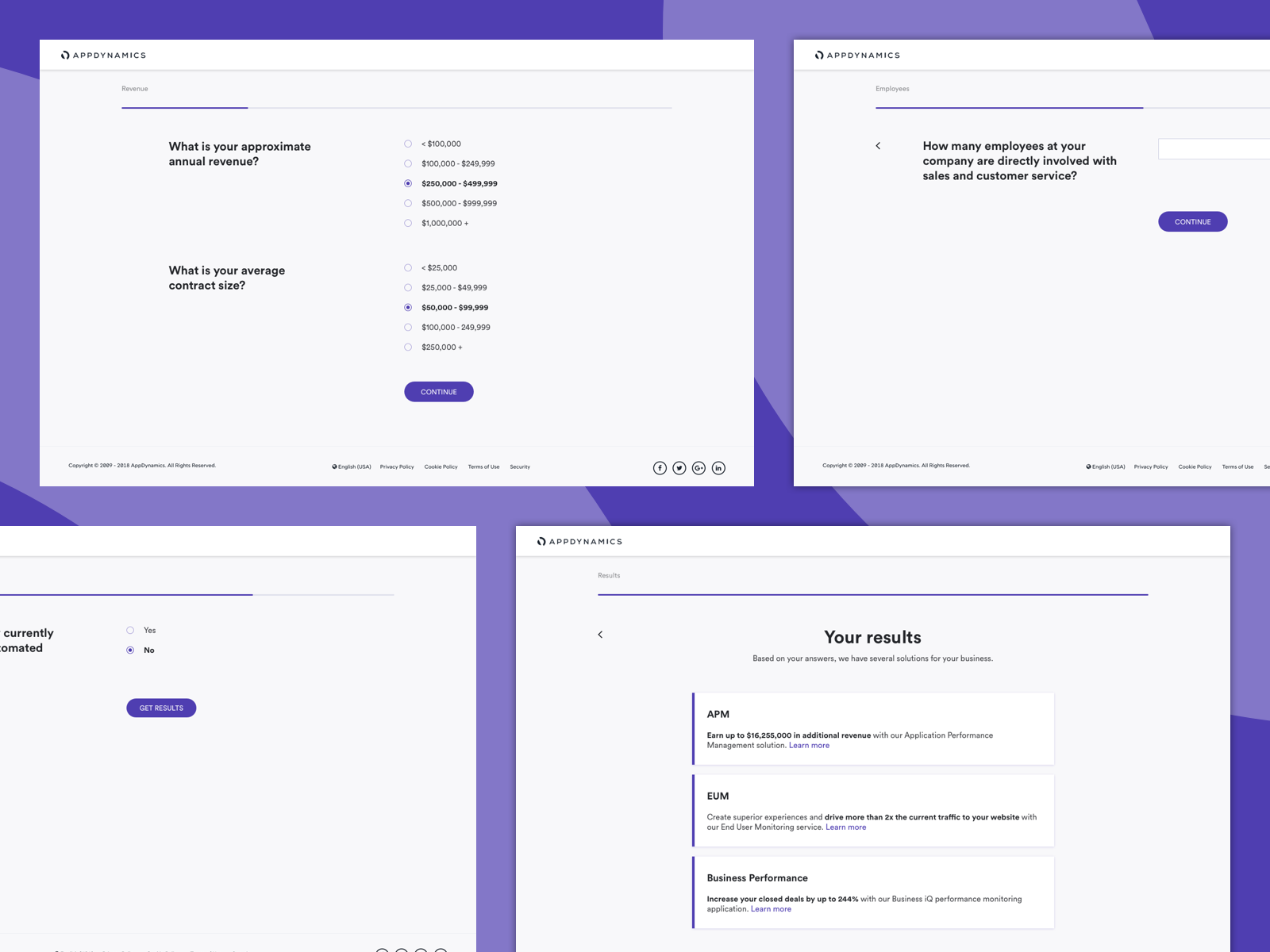 AppDynamics Assessment Quiz by Jared Christman on Dribbble
