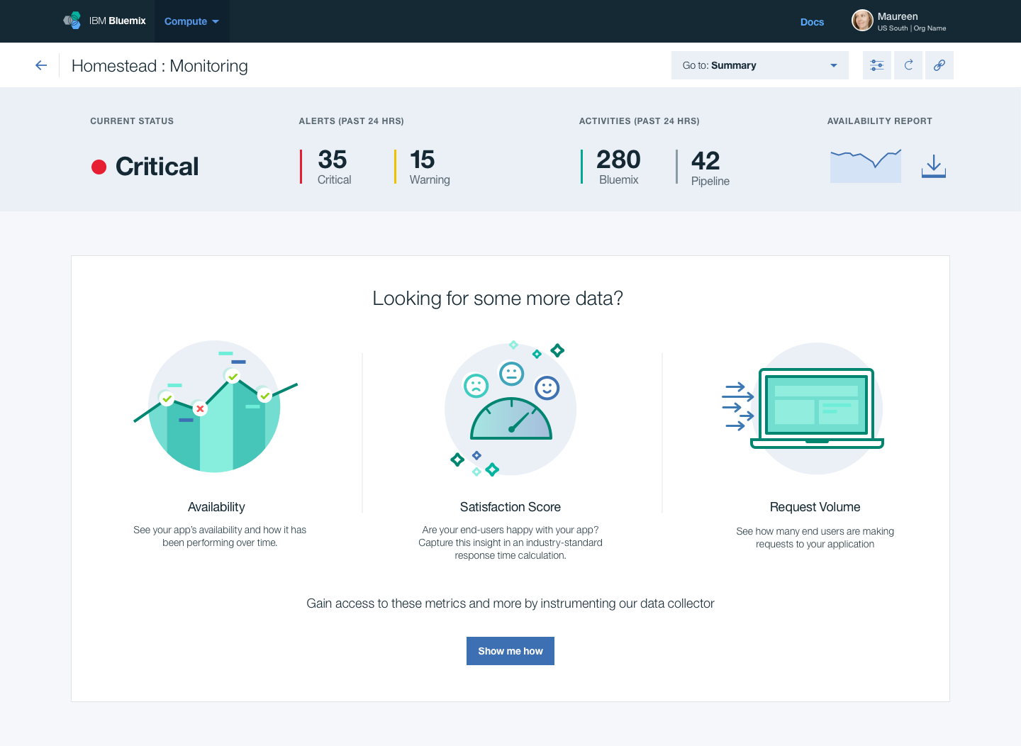 Empty state illustrations by Natalie Caudell for IBM on Dribbble