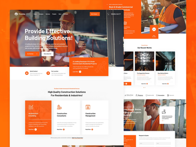Construction Builders website UI Design For Qatar Client by ansar ...
