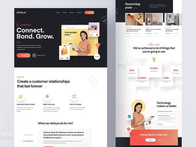 Sticky Website UI Design For Austria Client by ansar_designer on Dribbble