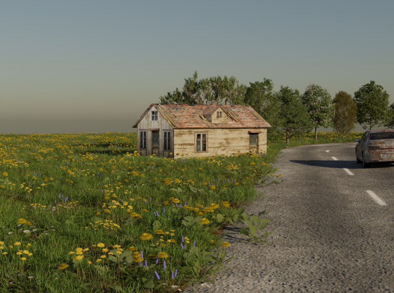 Road side house by Nafsul Mursalin on Dribbble