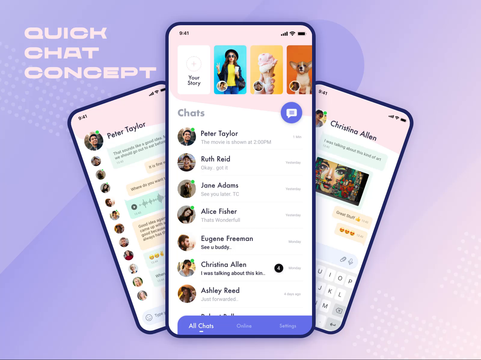 Quick Chat Concept - Interaction Design by vibeesh kv on Dribbble
