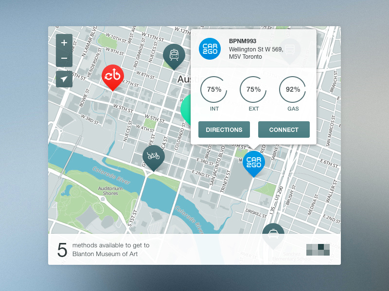 Map Widget By Dawson Whitfield On Dribbble