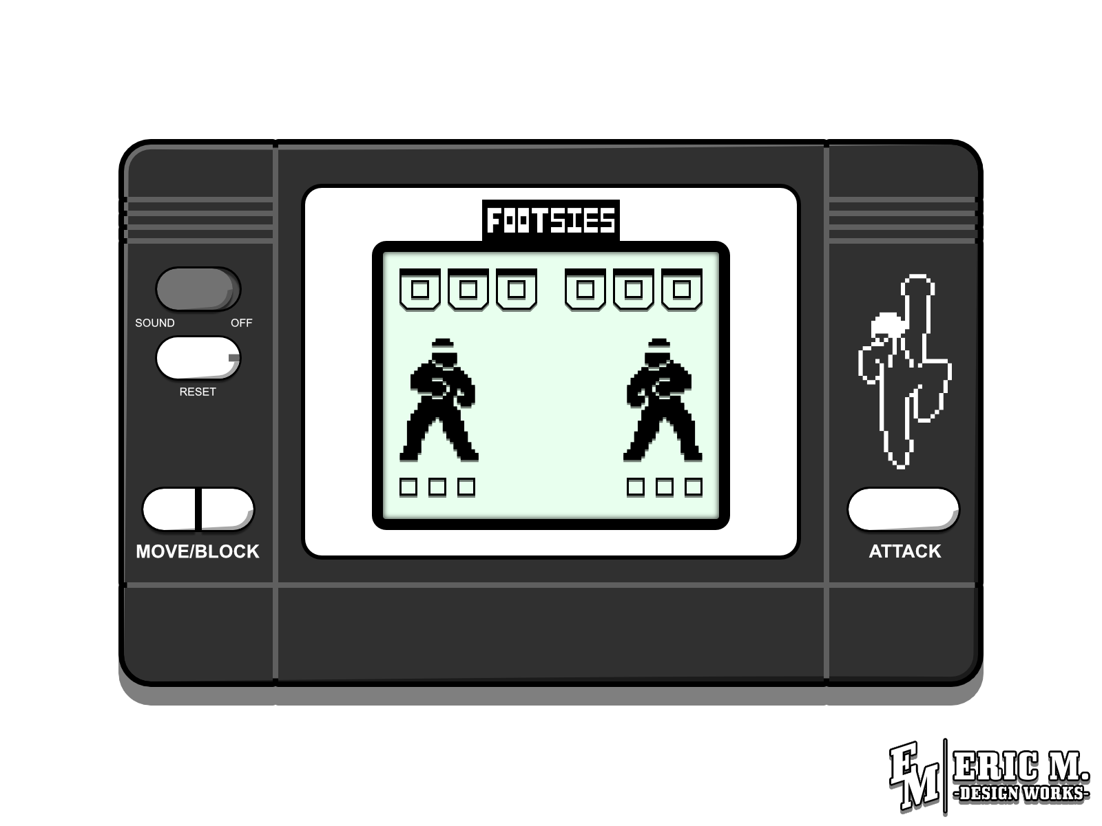 Misc.: Footsies - The Handheld LCD Game! by Eric M. on Dribbble