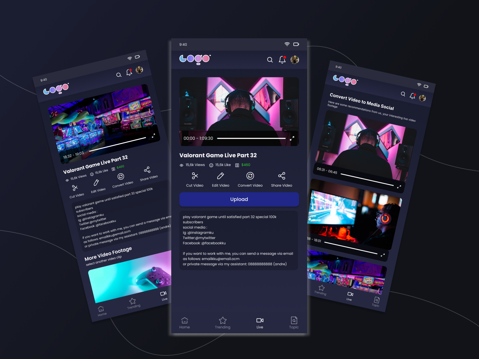 Live Stream Game Mobile App by Muhammad Aththariq Al Akbar on Dribbble