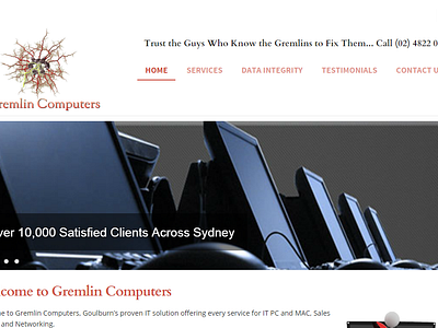 Gremlin Computers by Web Design Sydney on Dribbble