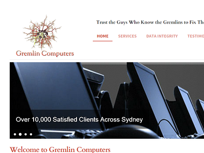 Gremlin Computers by Web Design Sydney on Dribbble