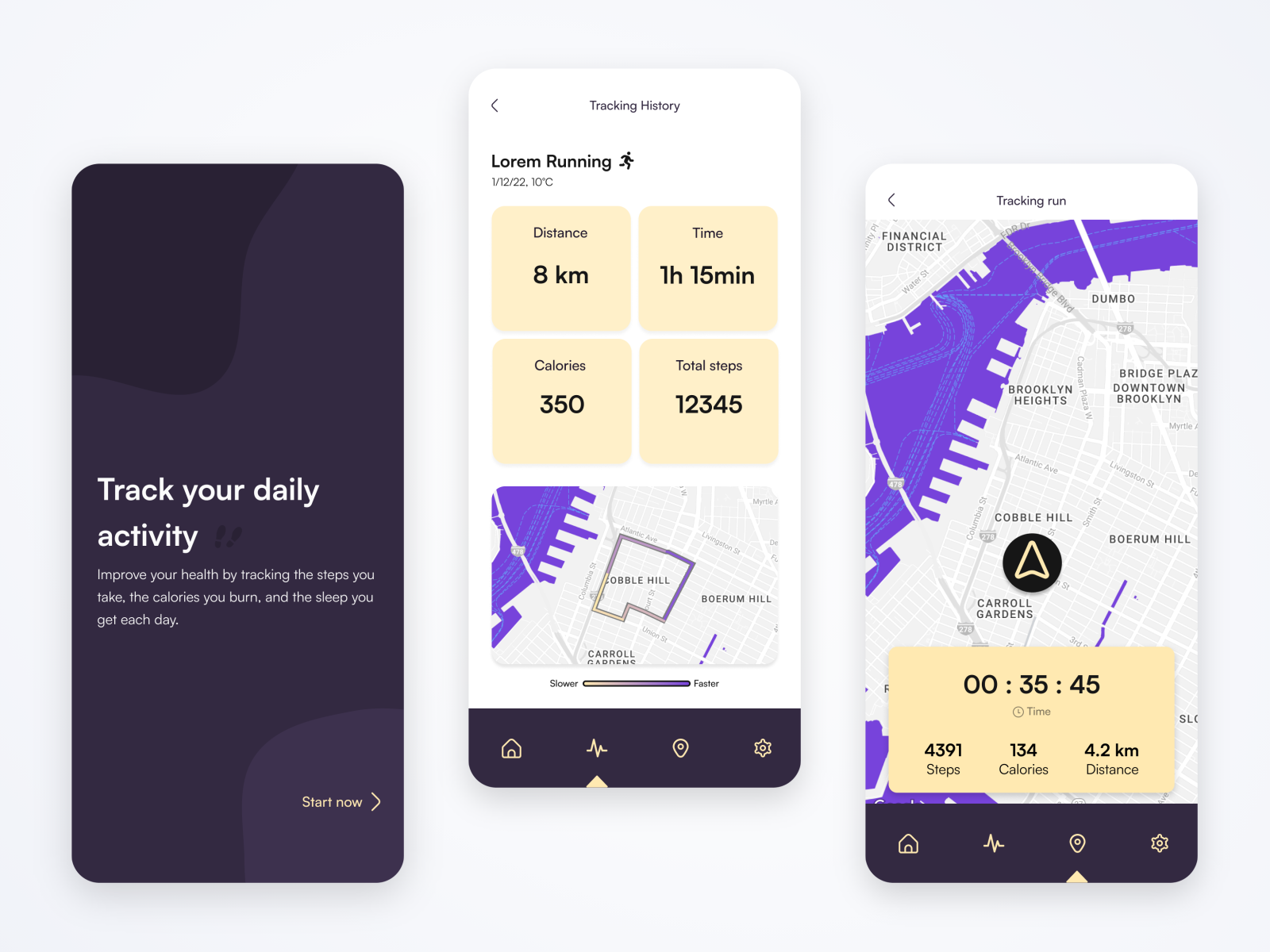 #DailyUI 020 - Location tracker by Martine on Dribbble