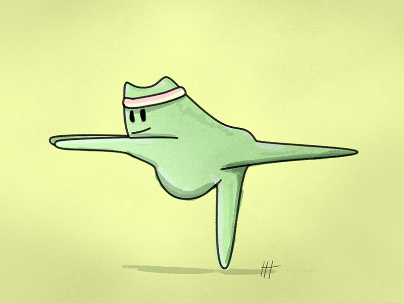 Yoga Monster 01 by Henning Herholz on Dribbble