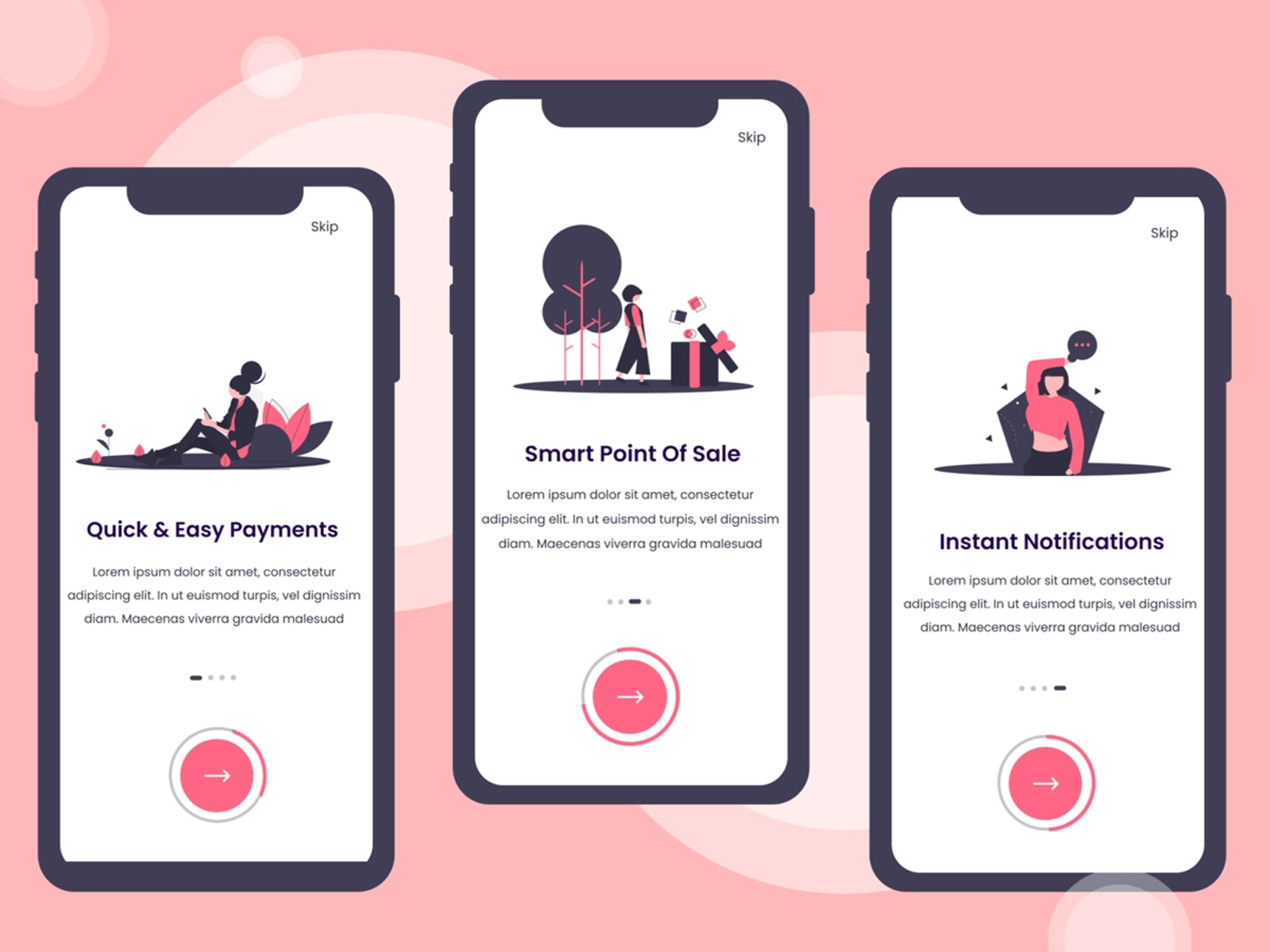 App Onboarding Screens by Pradeep Kumar on Dribbble