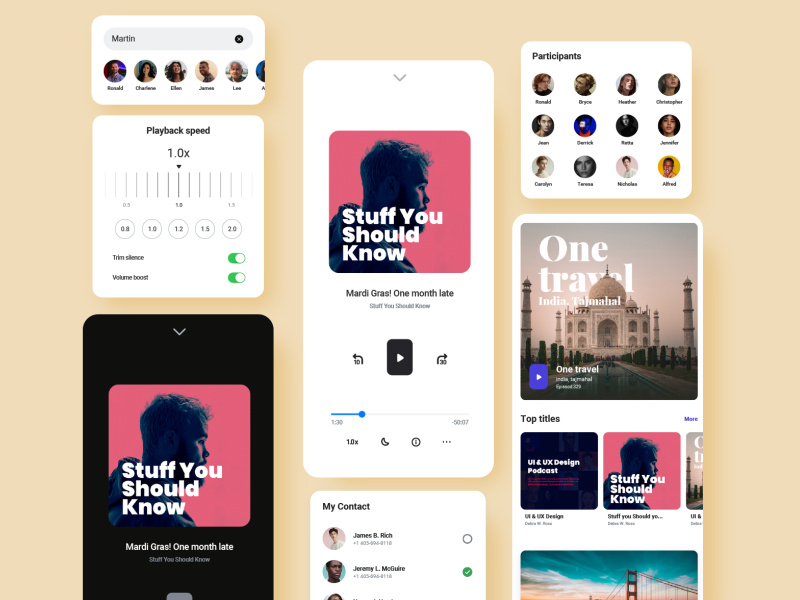 Bold Ui kit by Ehsan Fathian on Dribbble