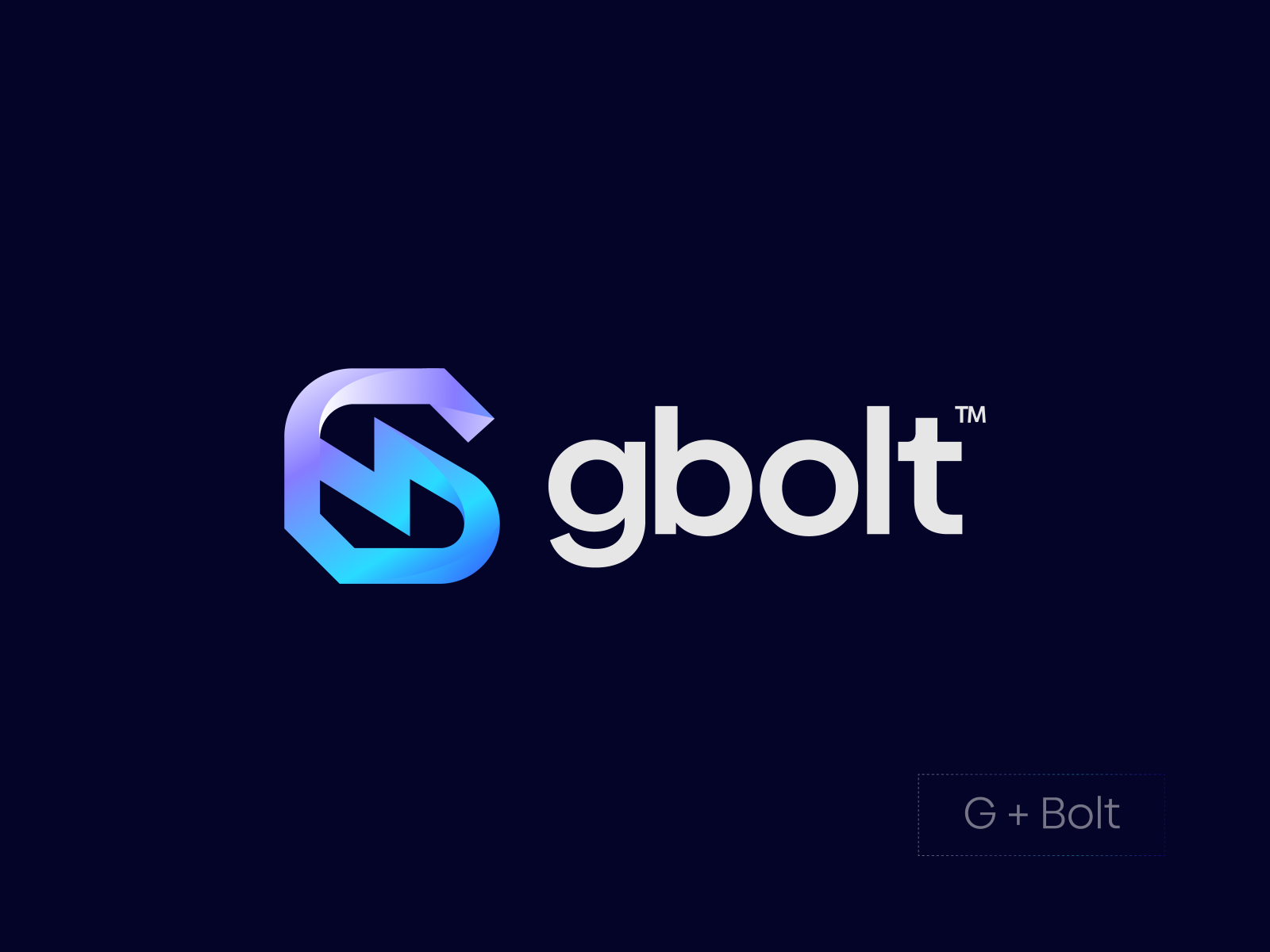 G + Bolt Logo Mark - Available for sale by Maxoint for Iconic on Dribbble