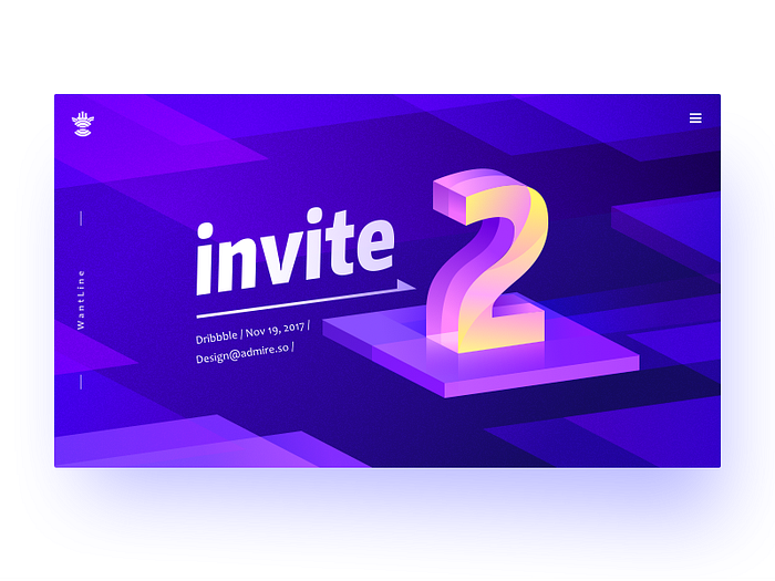 2Invite by WantLine on Dribbble