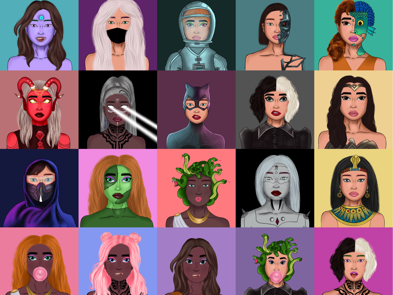 NFT girl by Natalia Lisitsyna on Dribbble