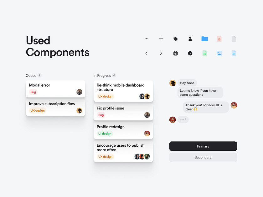 Kanban board — mobile app for the Twinkle project by Andrew on Dribbble