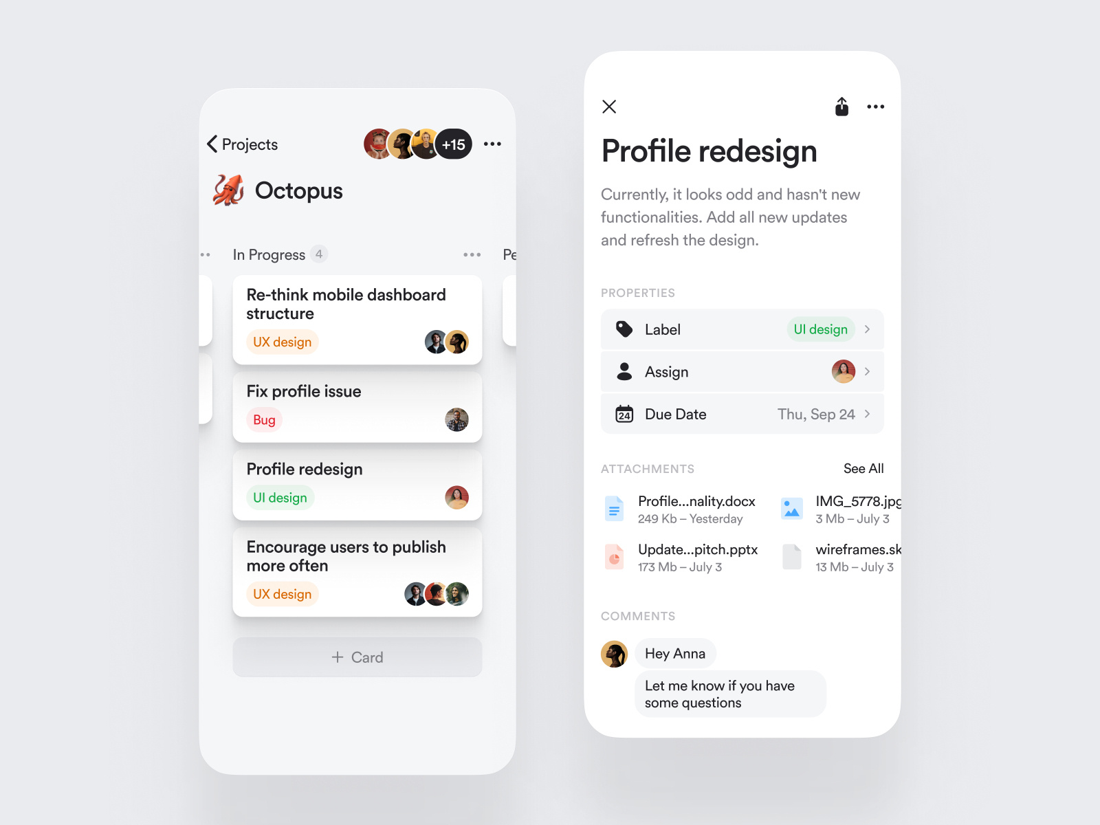Kanban Board — Mobile App For The Twinkle Project By Andrew On Dribbble