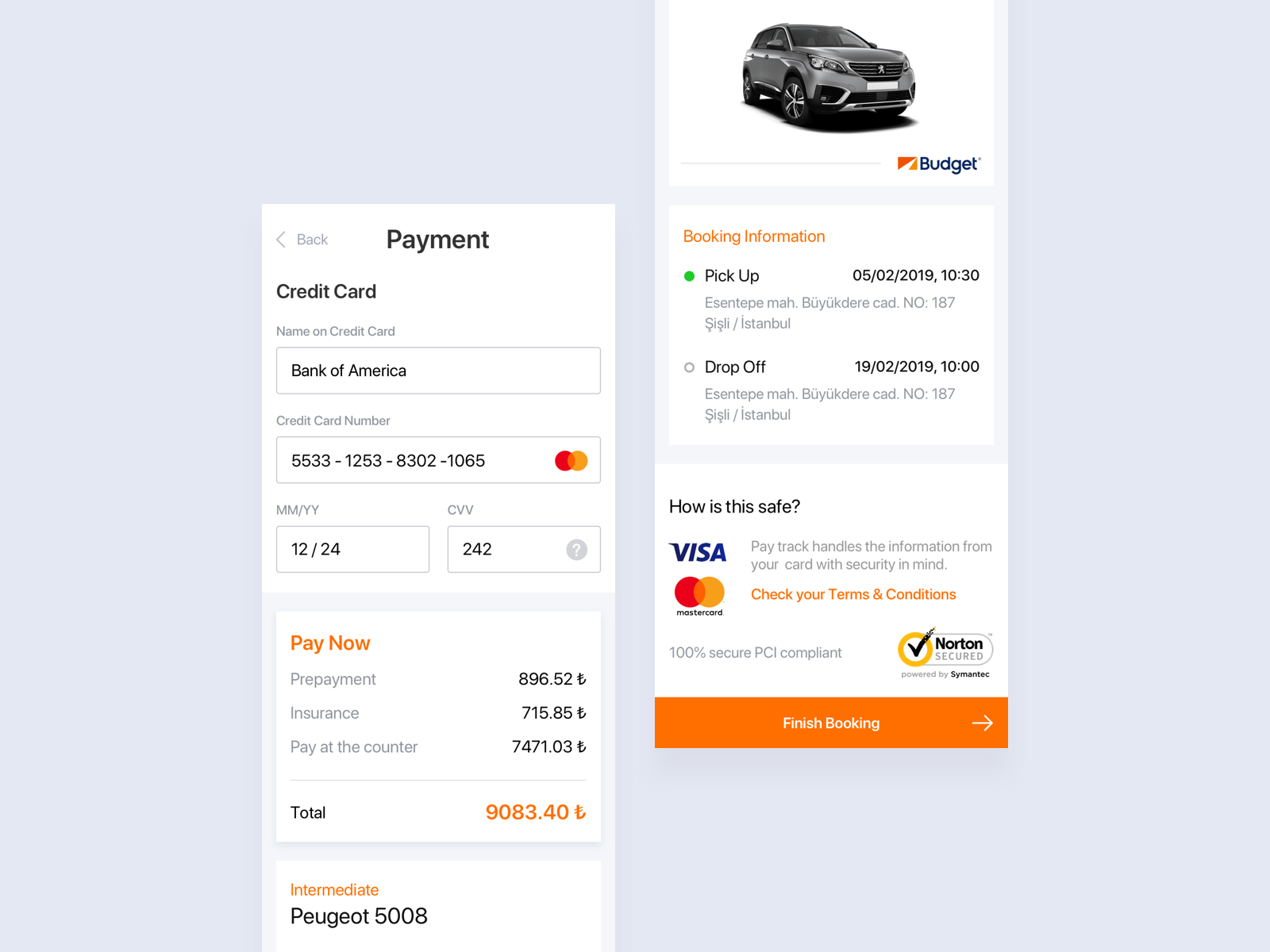 Car Rental Payment System - Web & Mobile by Sertan Helvacı on Dribbble