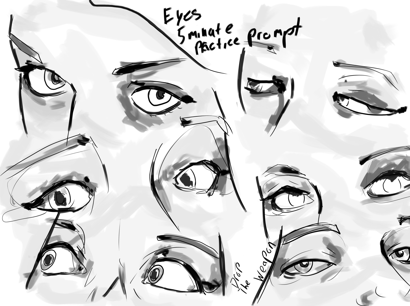 5 Min Eyes Practice Prompt by Brandon DelCastillo on Dribbble