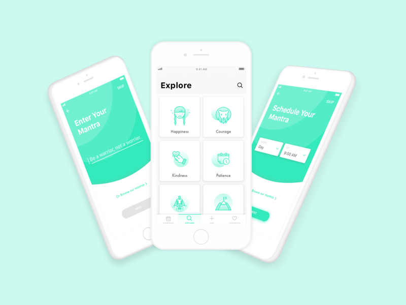 Mantra App by Christina on Dribbble