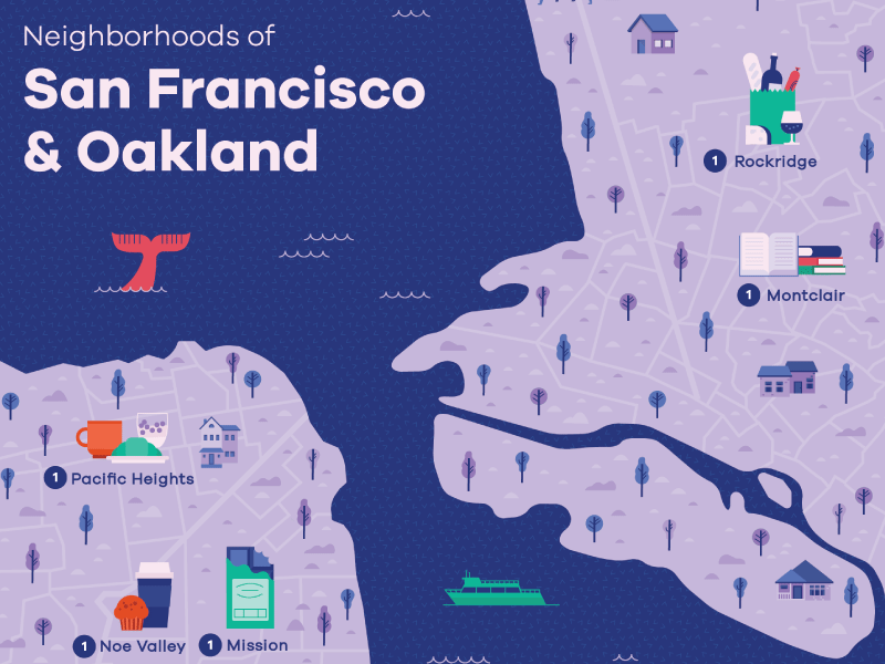 SF Map by Kristen Kong on Dribbble