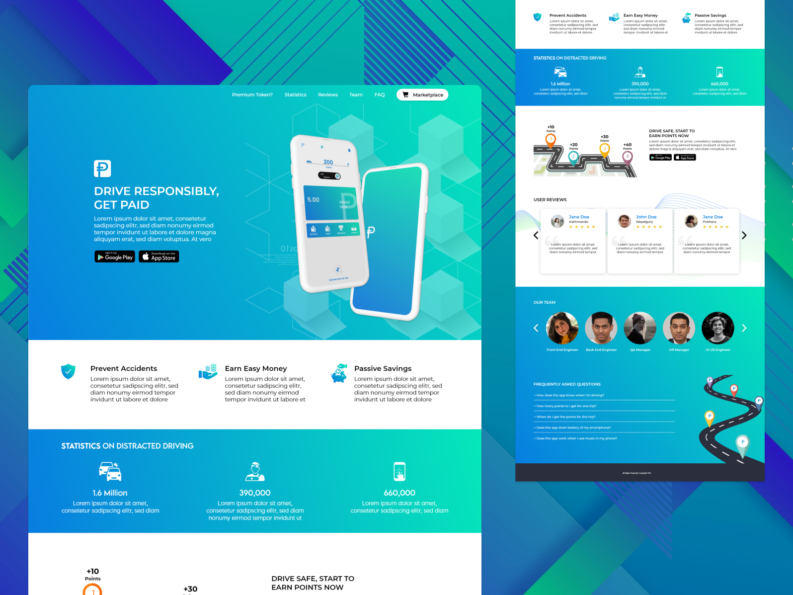 Website UI Design [Token] by Bitsbeat Design on Dribbble